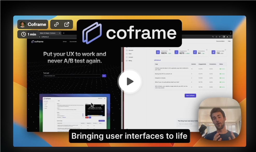 Coframe Releases New Image Optimization Tool: Living Images Input the URL and you can create ...