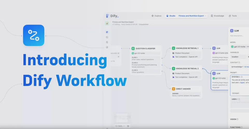 You can easily get started with the Dify open source large model development platform, the ...
