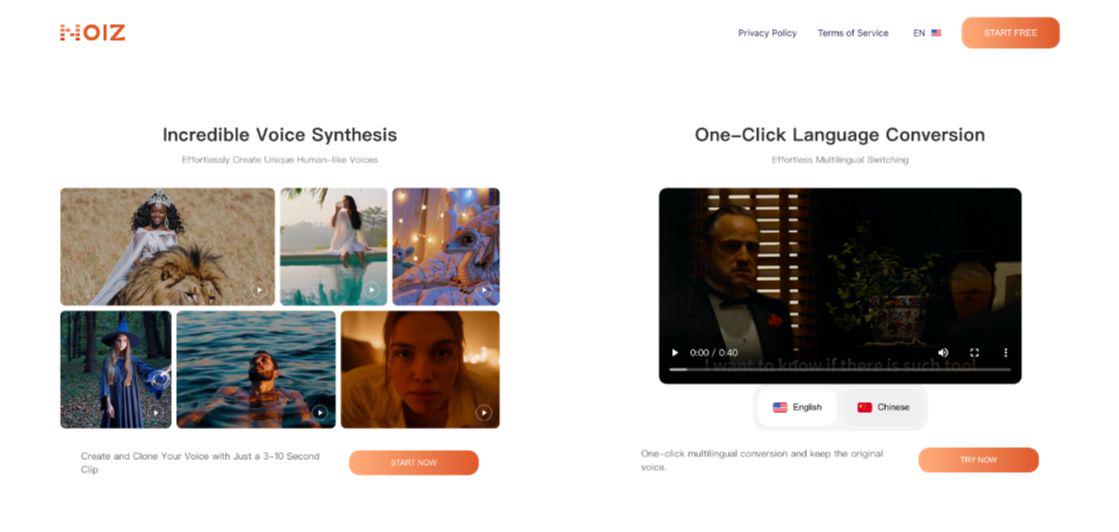 Noiz AI: AI voice cloning tool, a TTS and video dubbing tool - AI-Artificial Intelligence-1ai.net