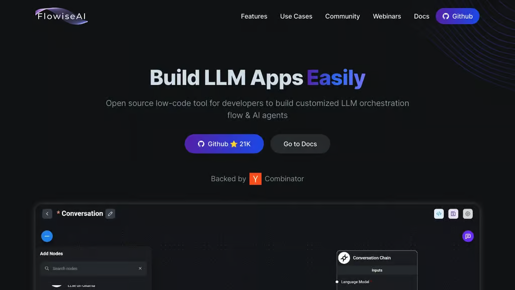 Flowise: a low-code AI tool to help developers rapidly build and deploy customized LLM ...