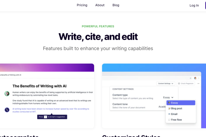 Jenni Al：研究文章和博客写作辅助工具，一款优秀的在线学术写作AI助手 – AI-人工智能-1ai.net
