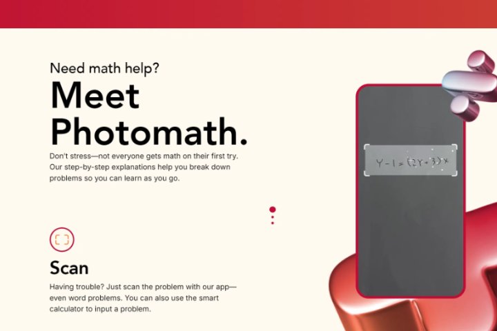 Photomath：智能题库和作业辅助AI工具，提供详细的解题步骤和解释 – AI-人工智能-1ai.net