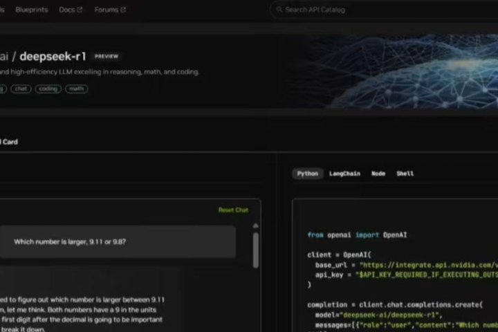 英伟达：DeepSeek-R1 模型现已上线 NIM 微服务平台 – AI-人工智能-1ai.net