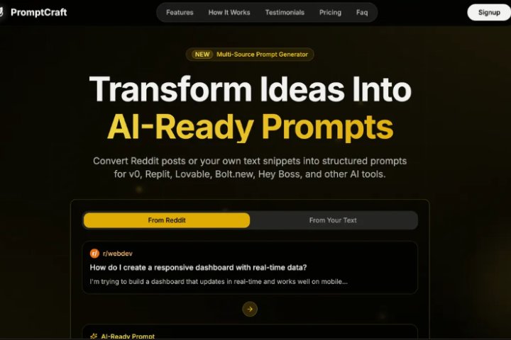 PromptCraft：AI提示词生成工具，帮助您制作有效的AI提示 - AI-人工智能-1ai.net